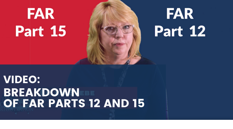 Breakdown of FAR Parts 12 and 15