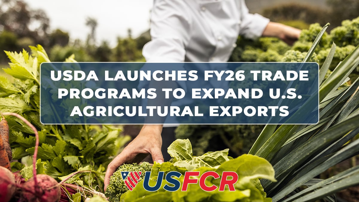 USDA’s Foreign Agricultural Service Allocates Funds for FY26 ...